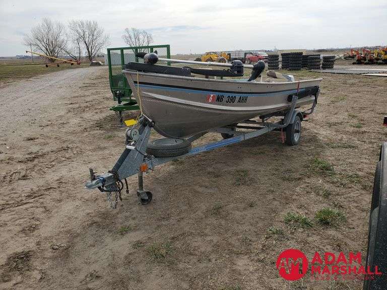 1989 Blue Fin Spectrum 1500 Aluminum Boat w/ Trailer - 15FT - Adam ...