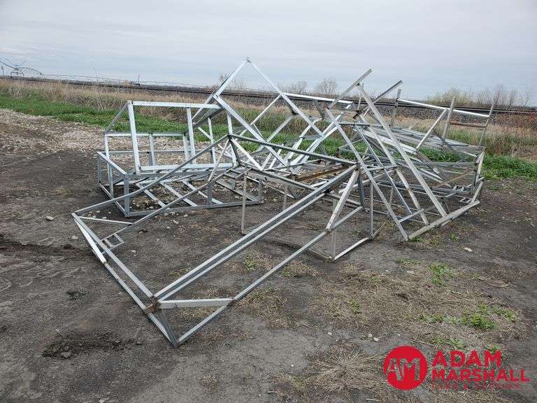 Scrap Iron Pile - Tubing & Angle Iron - Adam Marshall Land & Auction, LLC