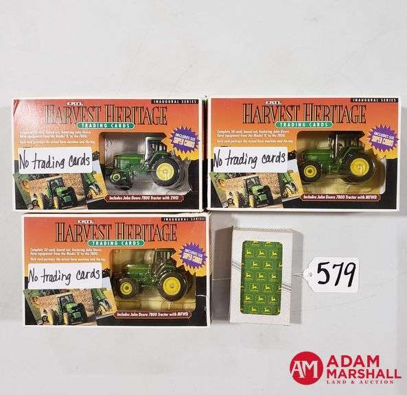 (3) ERTL (3) Harvest Heritage: **Tractors only**, plus deck of regular ...
