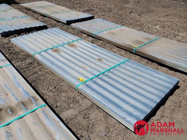 (22) Ribbed Steel Sheets - 44" x 10 FT, 12 Gauge - Adam Marshall Land ...