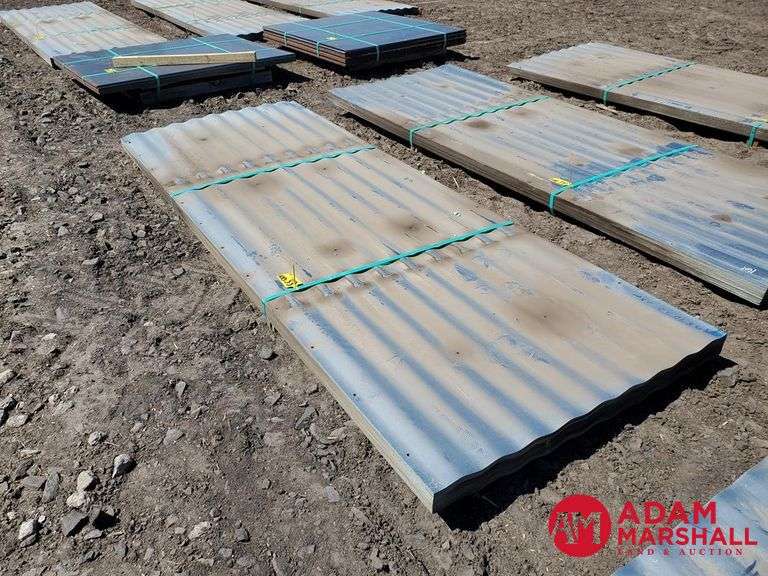 (25) Ribbed Steel Sheets - 44" x 10 FT, 12 Gauge - Adam Marshall Land ...