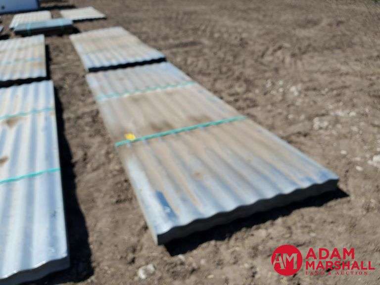 (25) Ribbed Steel Sheets - 44" x 10 FT, 12 Gauge - Adam Marshall Land ...