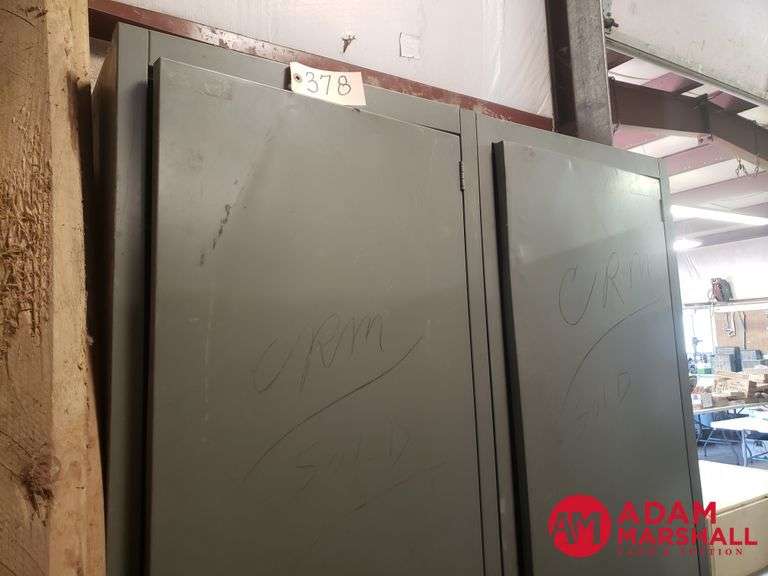 (2) Stand alone metal lockers/cabinets - Adam Marshall Land & Auction, LLC