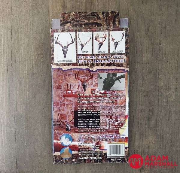 Iron Buck Antler Mount - NIB - Adam Marshall Land & Auction, LLC