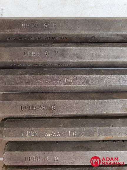 (10) Assorted flat head chisels - Adam Marshall Land & Auction, LLC