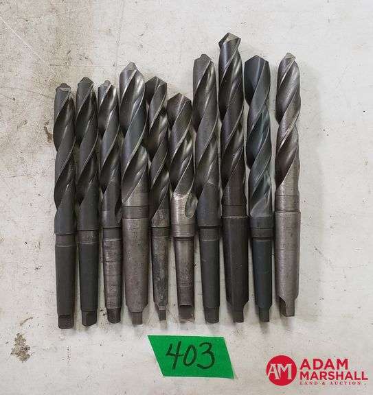 (10) #3 Morse taper drill bits, various sizes - Adam Marshall Land ...