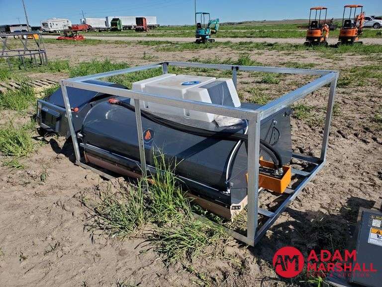 Unused Wolverine 72" Wide Hydraulic Sweeper w/ Water Tank for Skid ...