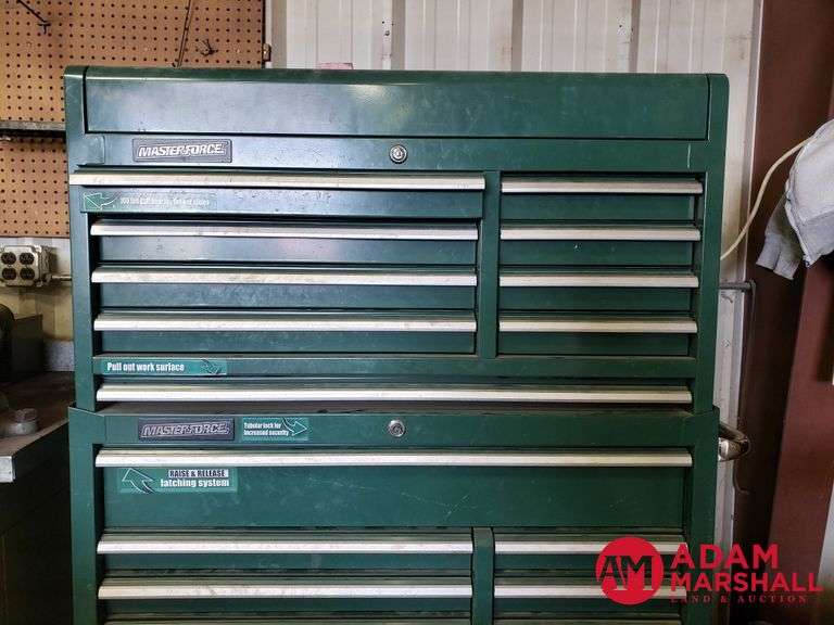 MasterForce 41" tool chest & cabinet - Adam Marshall Land & Auction, LLC