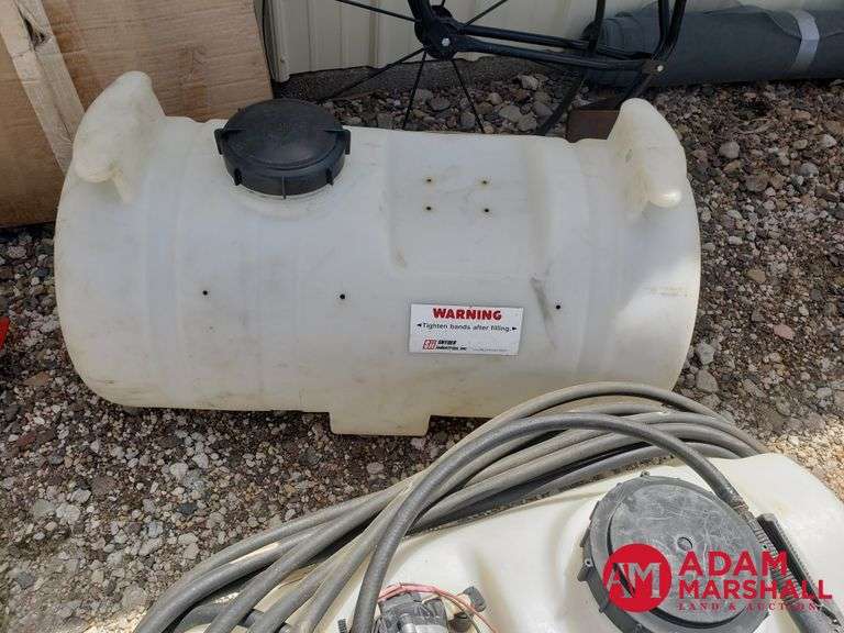 (2) ATV sprayer tanks. Tank 1 has pump and hand gun - Adam Marshall ...