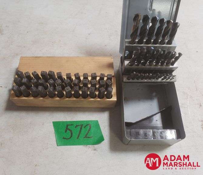 Drill bit set and complete stamp set - Adam Marshall Land & Auction, LLC