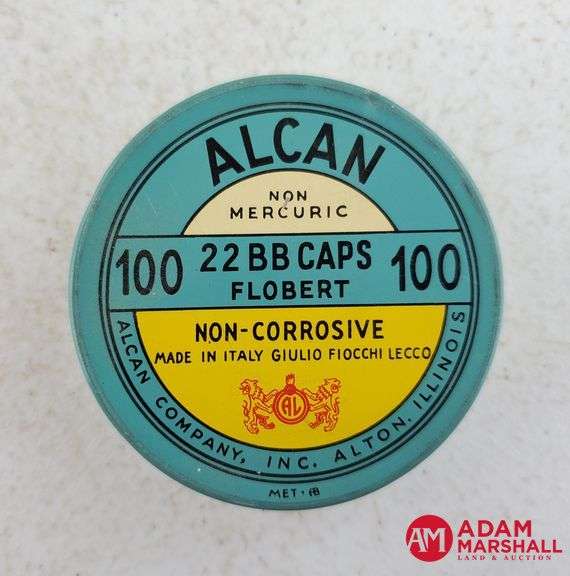 Alcan Flobert 22 BB Caps (2 X 100) + (2) Partial Tins - Adam Marshall ...