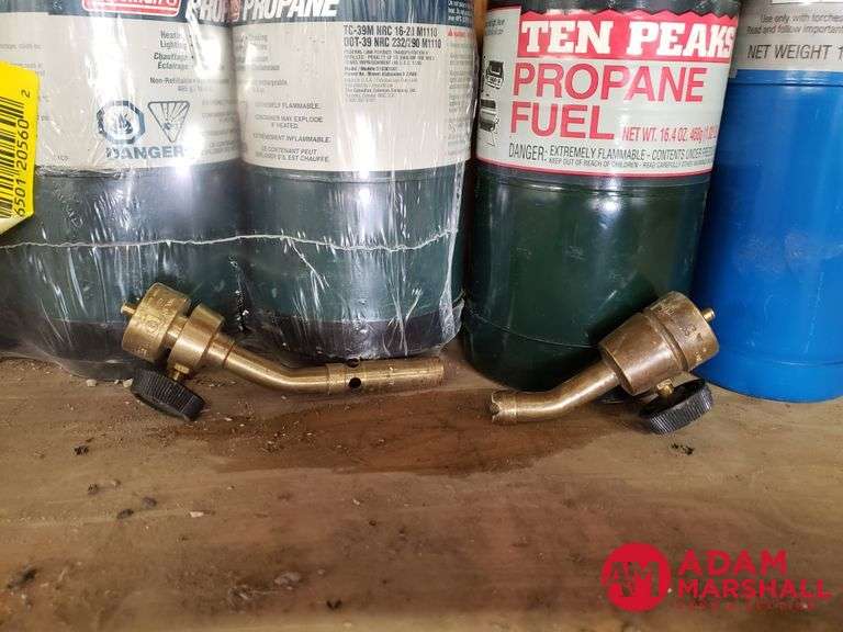 Assorted propane fuel (some new) & ends - Adam Marshall Land & Auction, LLC