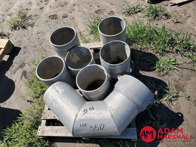 (6) Aluminum Irrigation Plugs 10" & (1) Elbow - 10" - Adam Marshall ...