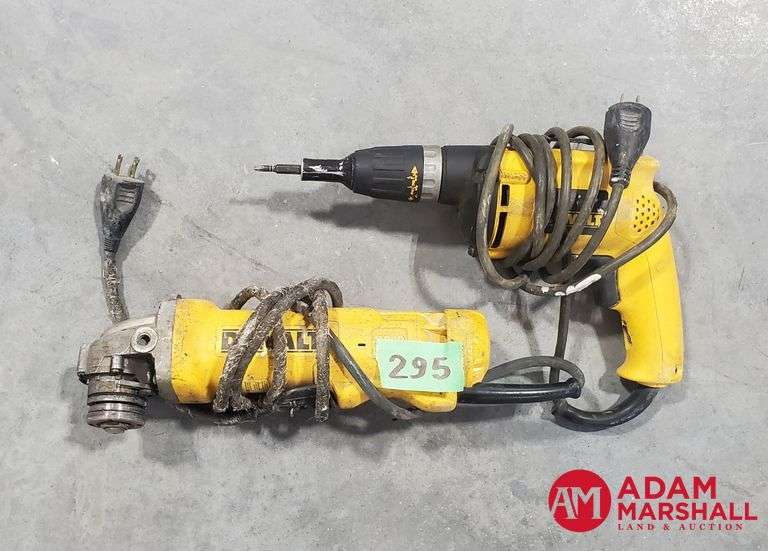 DeWalt - DW255 Corded VSR Drywall Screwdriver & DWE402 Corded 4-1/2 ...