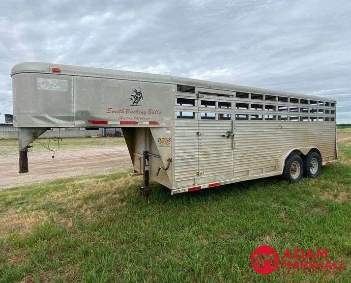 1994 Sooner Aluminum Gooseneck Stock Trailer - 20FT - Adam Marshall Land & Auction, LLC