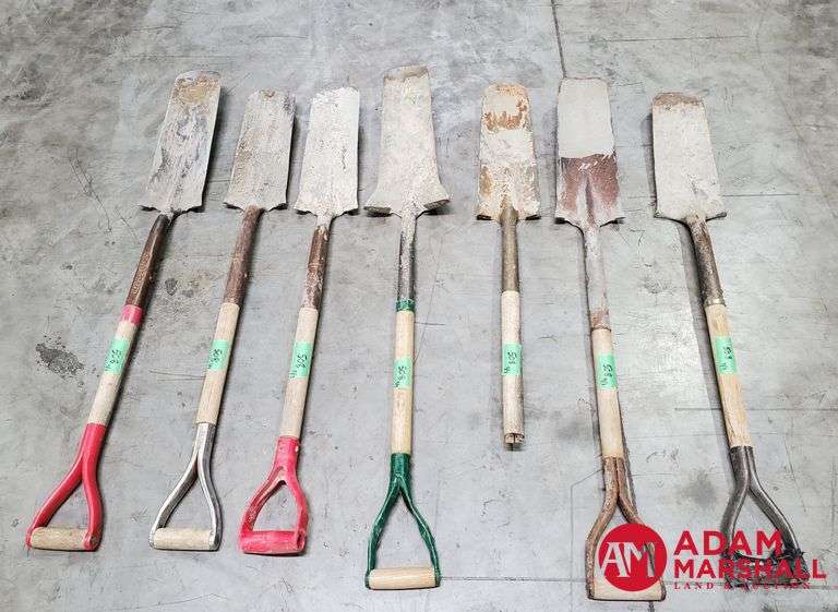 (7) Assorted Tile Spades - Adam Marshall Land & Auction, LLC