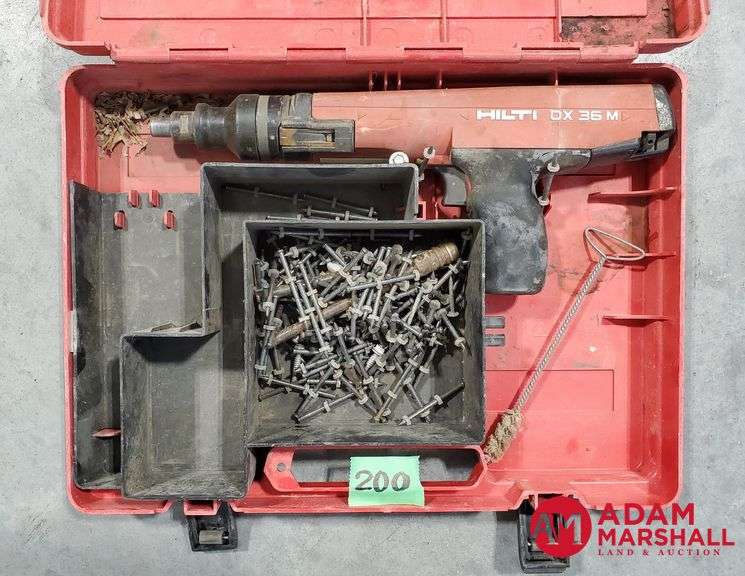 Hilti DX 36 M Power-Actuated Fastening Tool W/Case - Adam Marshall Land ...