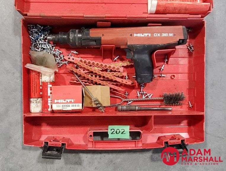 Hilti DX 36 M Powder-Actuated Fastening Tool W/Accessories & Case ...