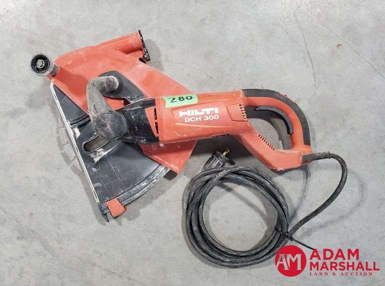 Hilti DCH 300 Corded Hand Held Electric Diamond Concrete Saw - Adam ...