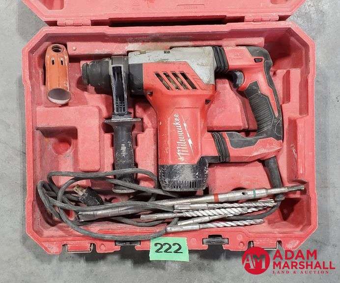 Milwaukee 5268-21 Corded 1-1/8" SDS Plus Rotary Hammer W/Bit Set & Case ...