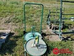 (2) Greenlee 37202 BX-Armored Cable Dispensers w/ Two Wheel Cart - Adam ...