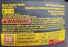 DeWalt DW66C-1 Pneumatic Coil Siding And Fencing Nailer W/Box - Adam ...