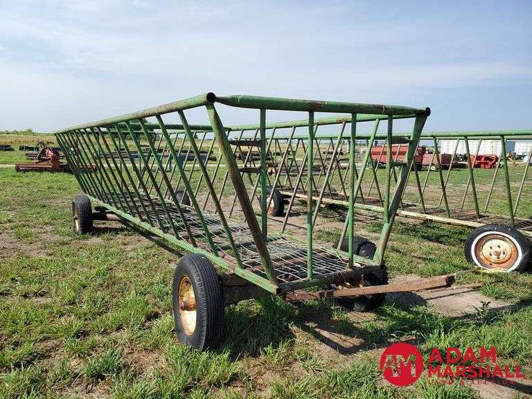 Portable Hay Wagon - 21 Ft L - Adam Marshall Land & Auction, LLC