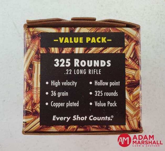 Federal Value Pack 22 LR - 36 Gr Copper Plated HP (1 X 325) - Adam ...