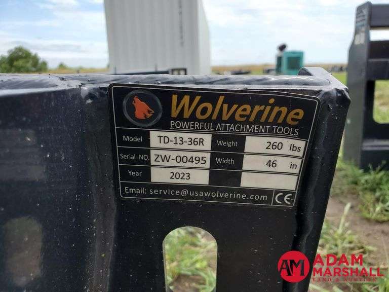 Unused Wolverine Tree Stump Bucket for Skid Steer - Adam Marshall Land ...