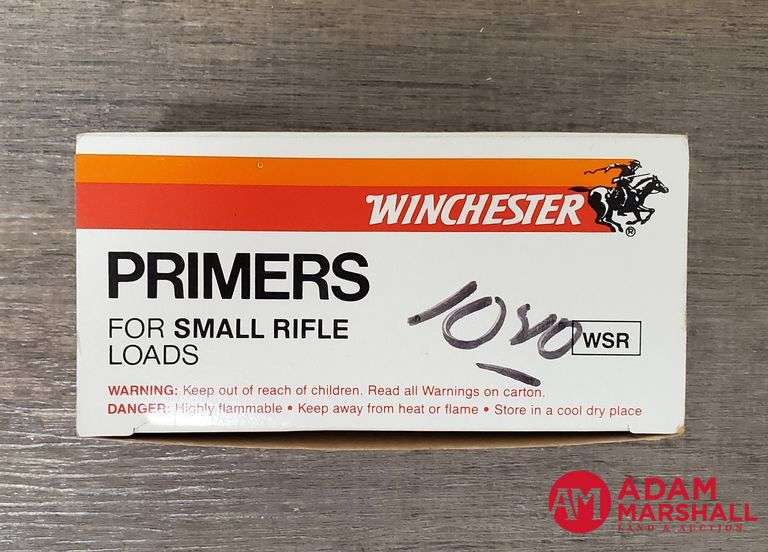 Primers - Winchester WSR Small Rifle (1000) - Adam Marshall Land ...