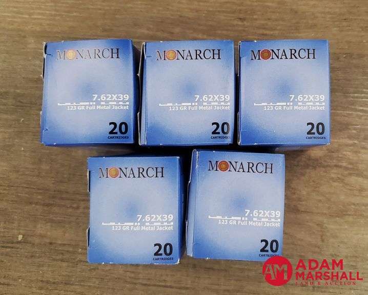 Monarch 7.62 X 39 MM - 123 Gr FMJ (5 X 20) - Adam Marshall Land ...