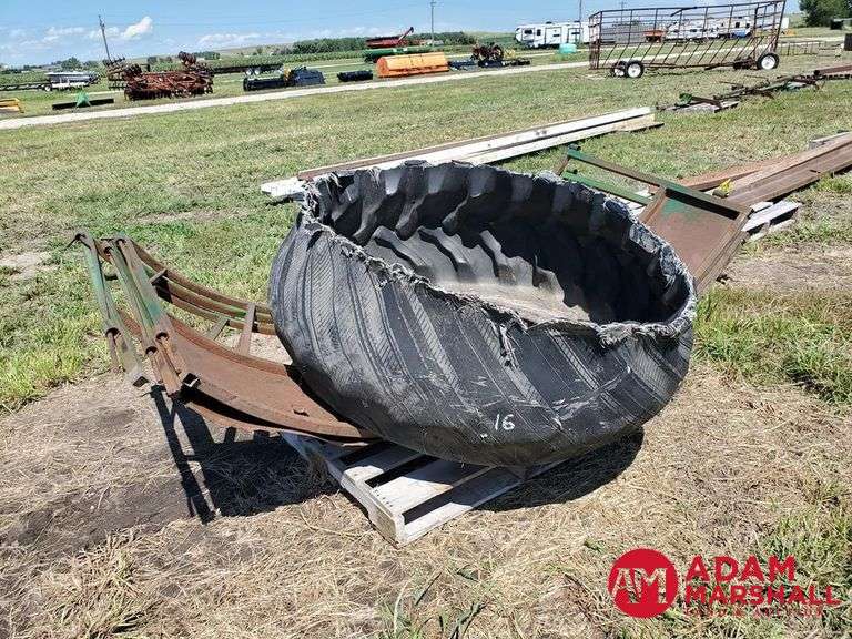 Round Bale Feeder & Tractor Tire Feed Bunk - Adam Marshall Land ...