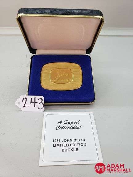 1986 Historical John Deere Belt Buckle #1559/6000 - Adam Marshall Land ...