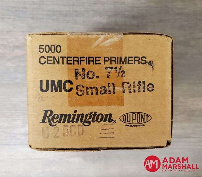 Primers - Remington UMC No. 7-1/2 Small Rifle (5000) - Adam Marshall ...