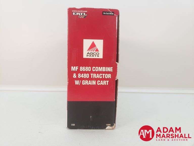 Massey Ferguson 8680 Combine & 8480 Tractor with Grain Cart 1/64 #13806 ...