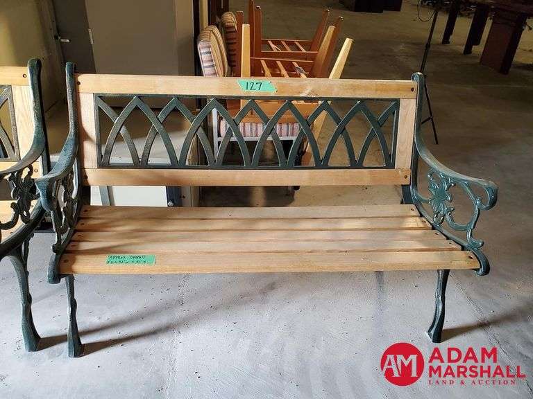 Exterior Sitting Bench - 2 Ft D x 52" W x 31" H - Adam Marshall Land ...
