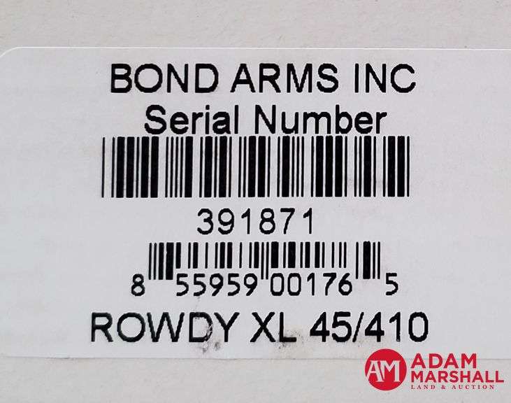 Bond Arms Rowdy XL Derringer - 45 Colt/410 GA, 3" - SN: 391871 - Adam ...