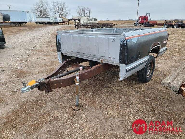 Shop Built Pickup Box Trailer - 8FT - Adam Marshall Land & Auction, LLC
