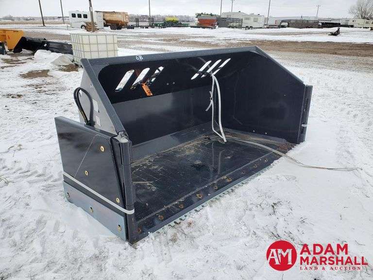 Unused Landy SWB91 Snow Bucket w/ Hydraulic Wings For Skid Steer - Adam ...