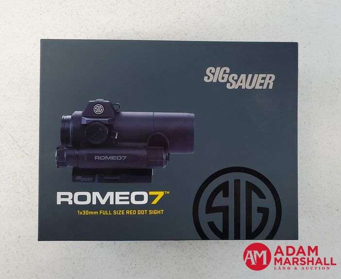 Sig Sauer Romeo7 Full Size Red Dot Sight - 1X30MM - Adam Marshall Land ...