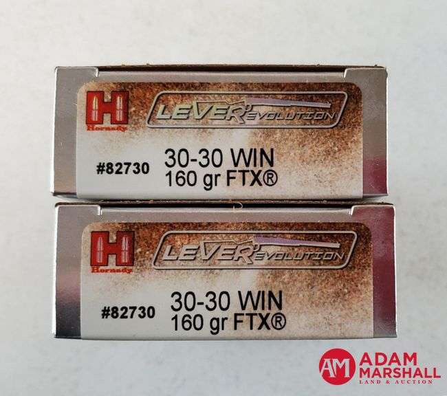 Hornady LeverEvolution 30-30 Win - 160 Gr FTX (2 X 20) - Adam Marshall ...