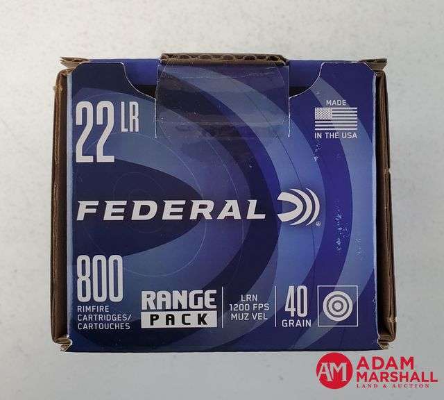 Federal Range Pack 22 LR - 40 Gr LRN (1 X 800) - Adam Marshall Land ...