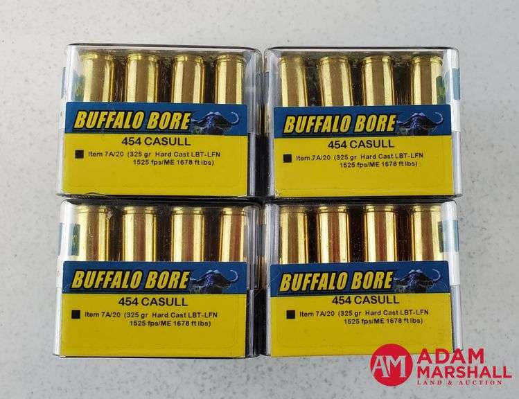 Buffalo Bore 454 Casull - 325 Gr Hard Cast LBT-LFN (4 X 20) - Adam ...