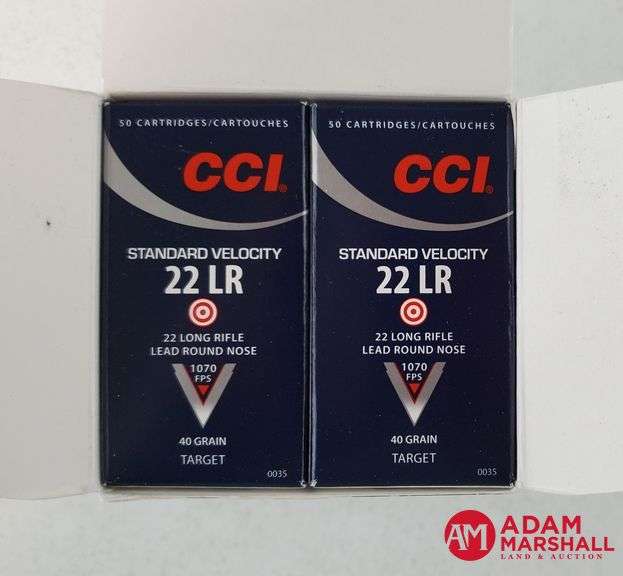 CCI Standard Velocity Target 22 LR - 40 Gr Lead RN (10 X 50 = Box Of ...