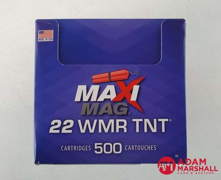 CCI Maxi Mag TNT 22 WMR - 30 Gr JHP (10 X 50 = Box Of 500) - Adam ...