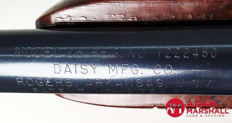 BB Gun - Daisy Model 26 BB Gun - SN: N/A - Adam Marshall Land & Auction ...