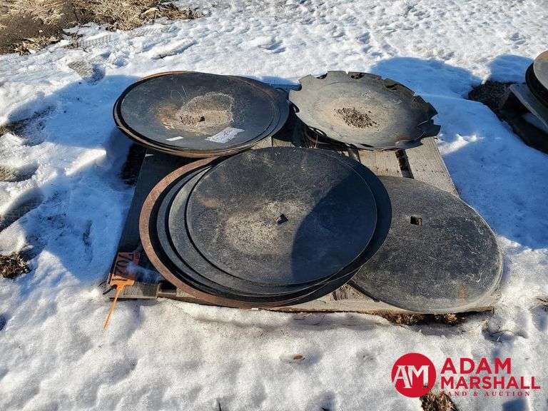 (1) Pallet Unused Disk Blades - Adam Marshall Land & Auction, LLC