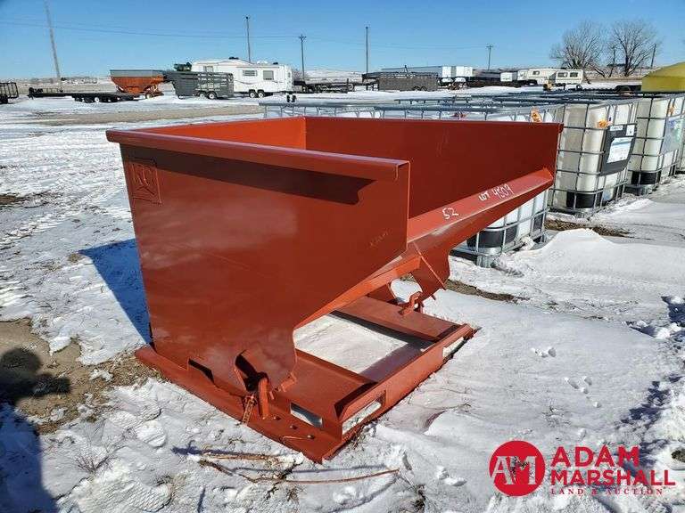 Unused Kit Container Self Dumping Dumpster w/ Fork Pockets - Adam ...