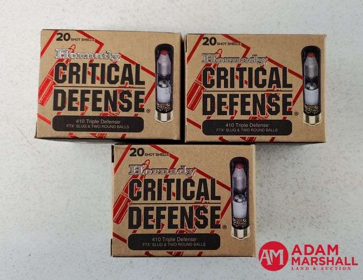 Hornady Critical Defense - 410 Triple Defense, 2-1/2", 41 Cal FTX Slug ...