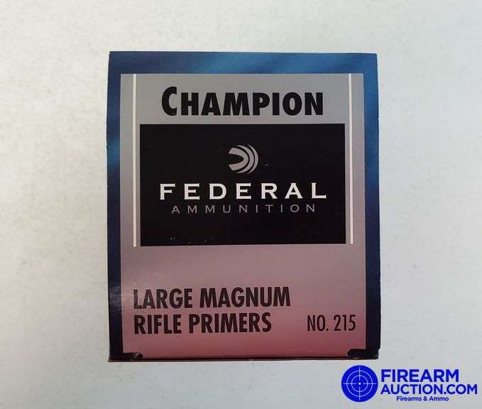 Primers - Federal Champion Large Magnum No 215 Rifle (1000 ...